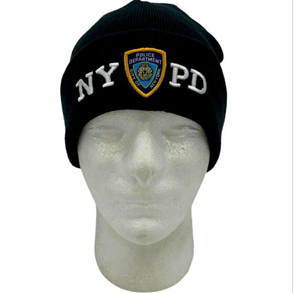 Spirit | Accessories | Nypd Black Skull Cap Beanie Officially Licensed ...